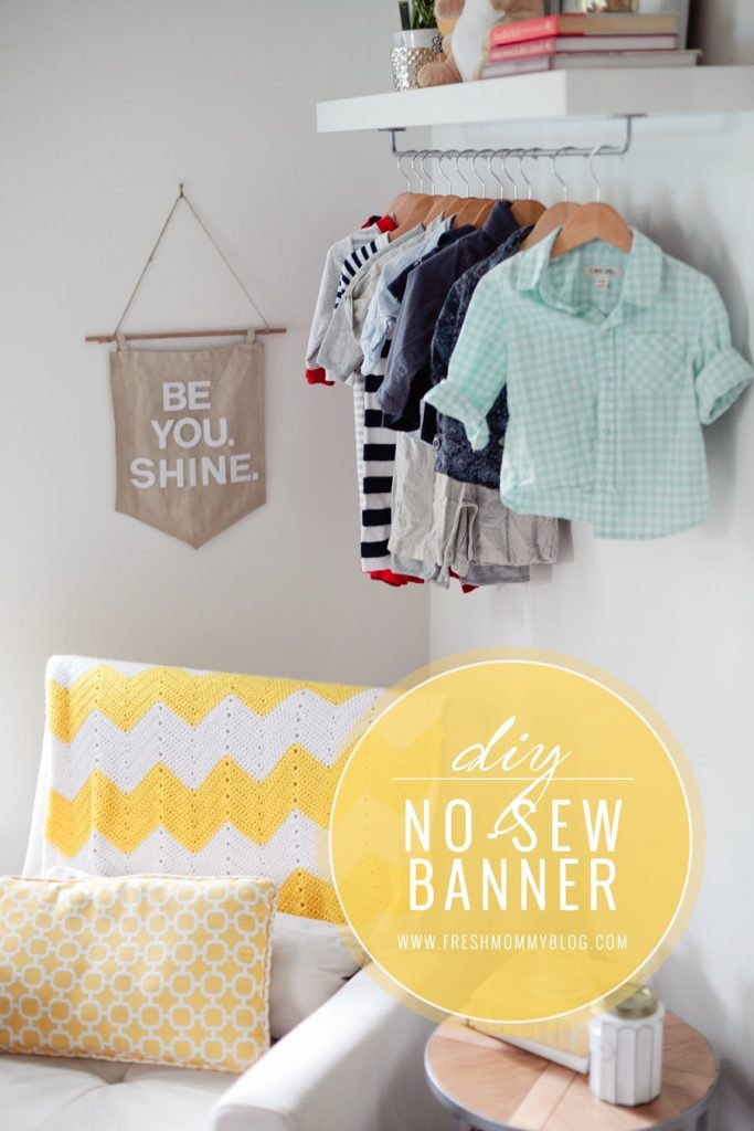 DIY No-Sew Pennant Style Banner - Fresh Mommy Blog