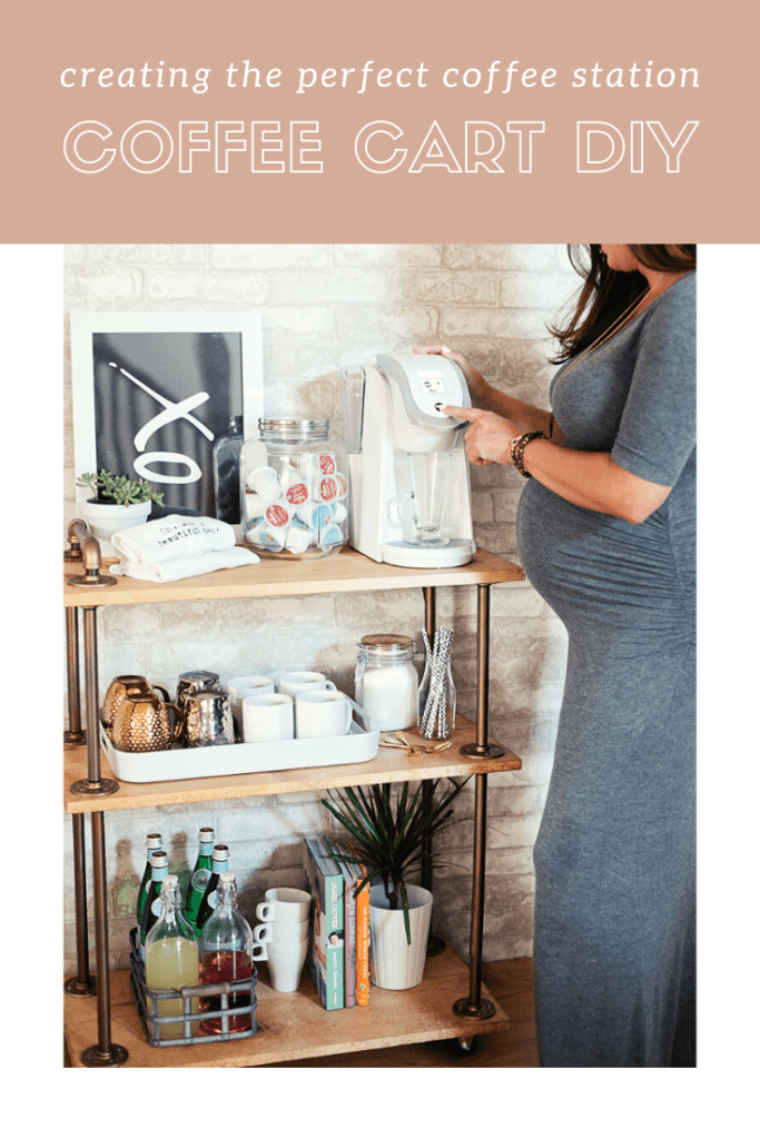 The Perfect Coffee Station with a DIY Coffee Bar Cart - Fresh Mommy Blog