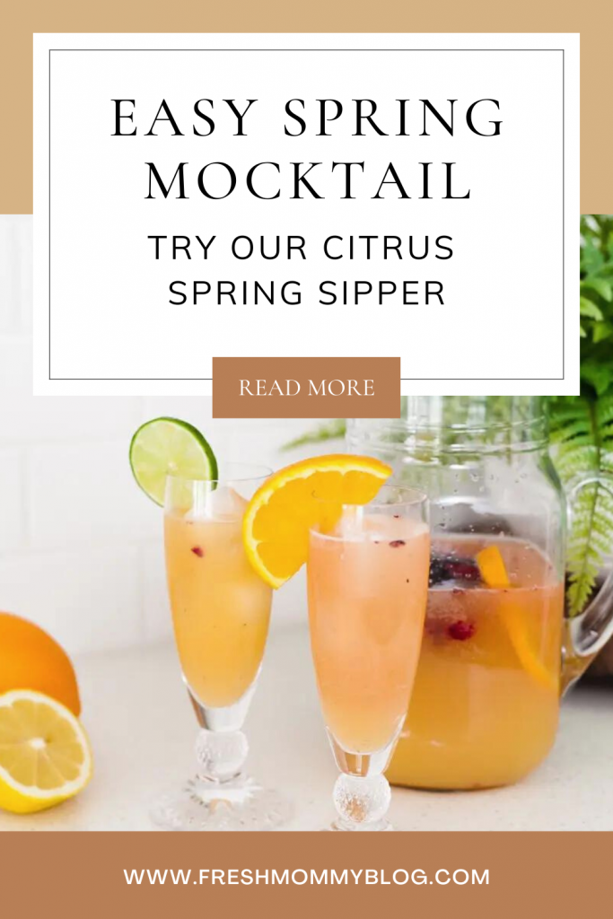 Spring Mocktail Recipe | Eats | Fresh Mommy Blog
