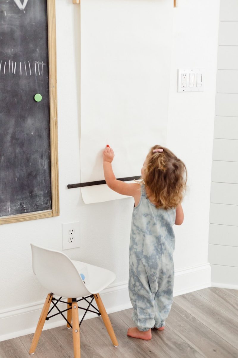 A DIY Coloring Wall for Hours of Entertainment - Fresh Mommy Blog