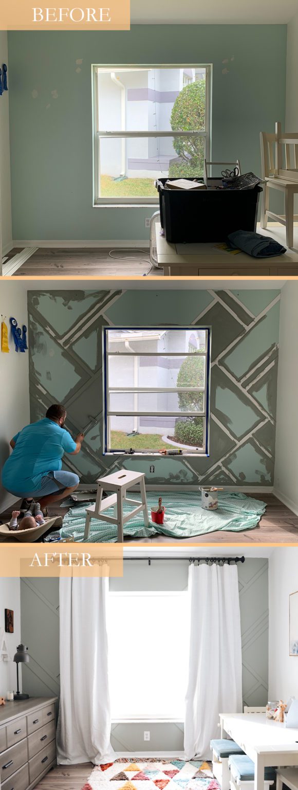 Wood Feature Wall | home decor | Fresh Mommy Blog