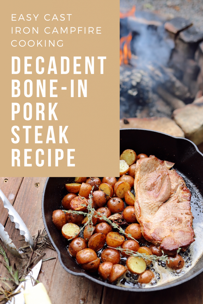 Cast Iron Pork Steak | Campfire Cooking | Fresh Mommy Blog