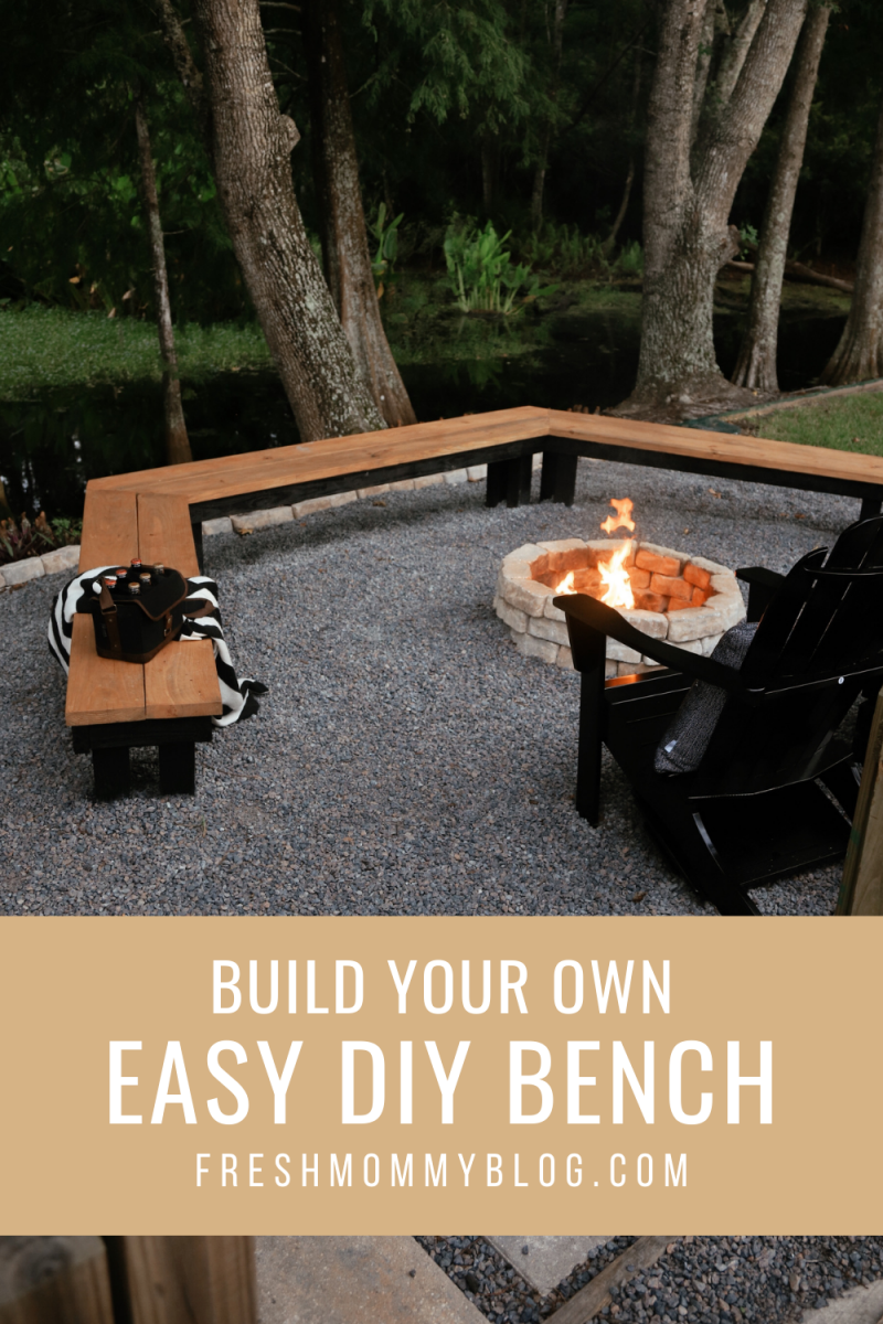 Easy DIY Bench for the Weekend Warrior - Fresh Mommy Blog