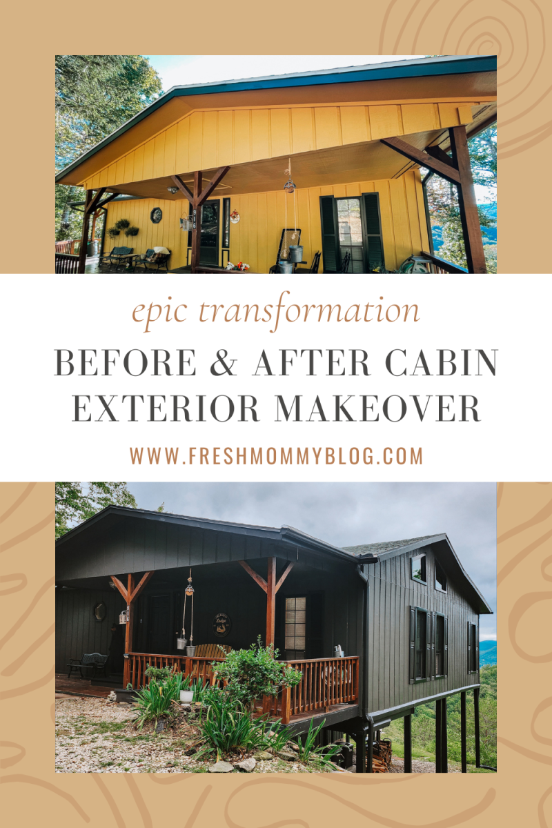 Epic NC Cabin Exterior Makeover: Before & After - Fresh Mommy Blog