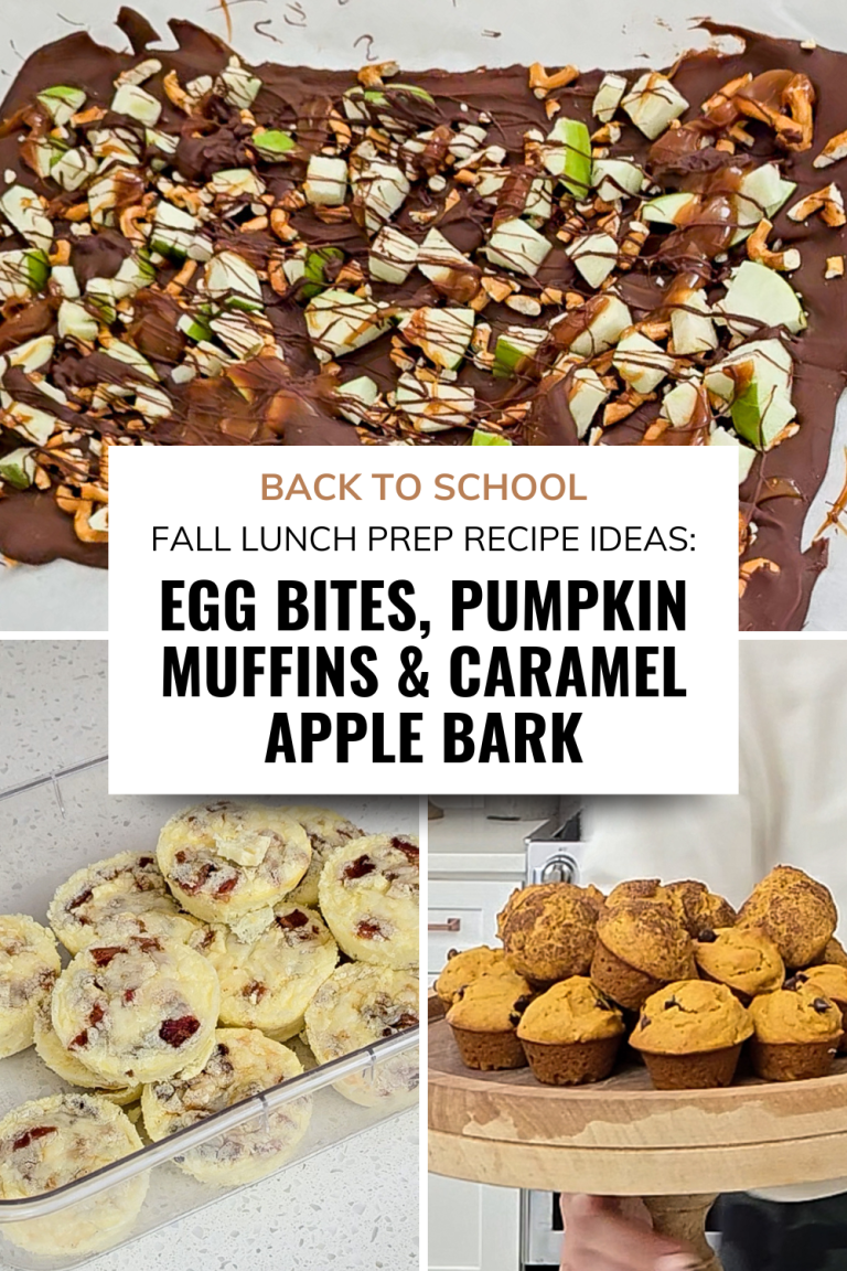 Easy Fall Lunch Prep Recipes: Egg Bites, Pumpkin Muffins & Caramel ...